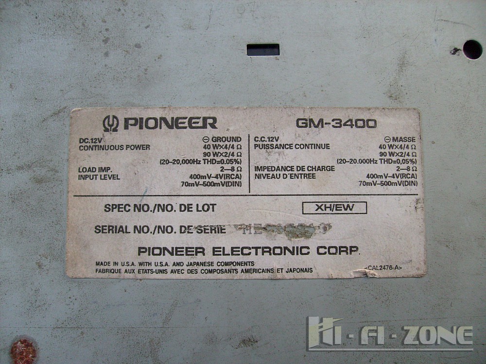 Pioneer gm-3400 | Hi-Fi-Zone - Аудио Техника