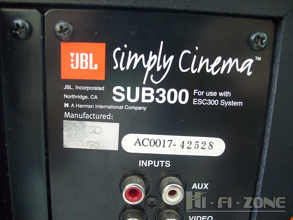 JBL sub300 | Hi-Fi-Zone - Аудио Техника
