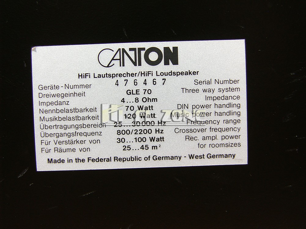 Canton gle 70 /1 | Hi-Fi-Zone - Аудио Техника